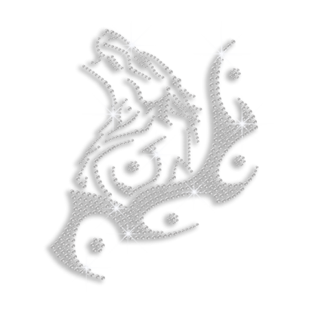 Crystal Wolf Rhinestone Iron on Transfer for Men - CSTOWN