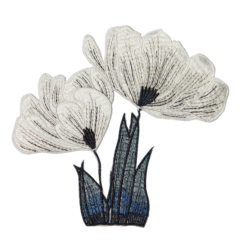 Custom Beautiful Flower Embroidered Patch - CSTOWN