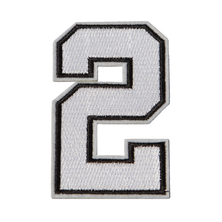 Custom Number Two Embroidery Design - CSTOWN
