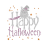 Happy Halloween with A Lovely Cat Rhinestone Iron On - CSTOWN