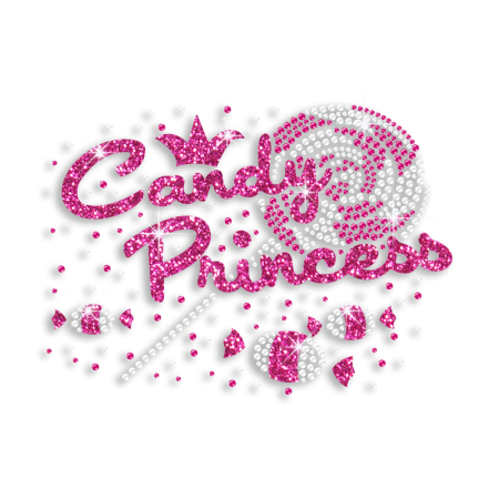 Cute Candy Princess Glitter Neon Stud Iron-on Transfer - CSTOWN