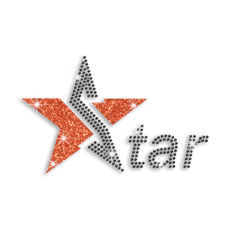 Iron on Bling Star Transfers for Clothes - CSTOWN