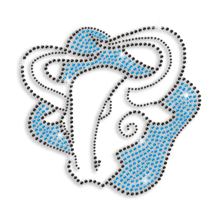 Taurus Bull Symbol Iron-on Rhinestone Transfer - CSTOWN