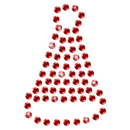 Rhinestone Little Red Hat Hot-fix Transfer - CSTOWN