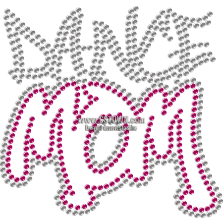 Dance Mom Crystal Hotfix Transfer Pattern for Mask - CSTOWN