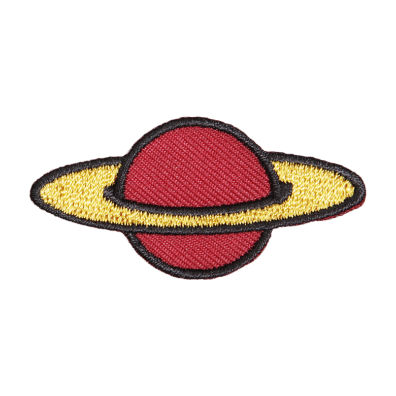 Stock Little Red Cartoon Planet Embroidered Patch - CSTOWN