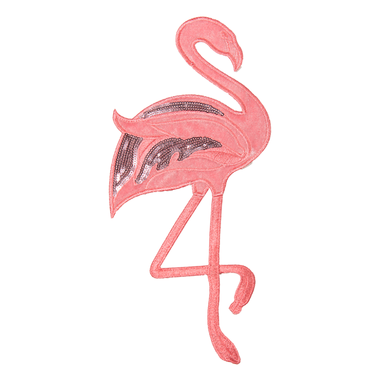 Fancy Flamingo Patch in Sequin and Velvet - CSTOWN