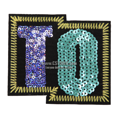 Trendy Embroidery Patch in Sequin - CSTOWN